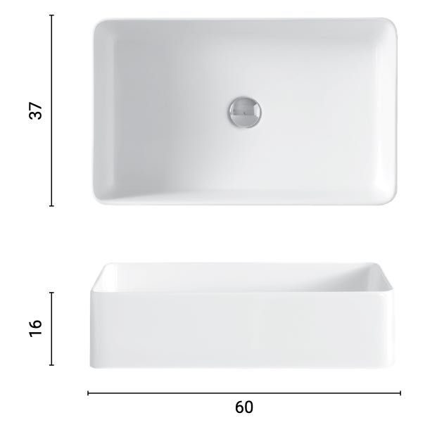 Nic Design, Semplice Lavabo 60X37 cm | Bertani