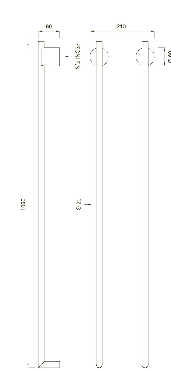 Cea, Equilibrio Electric towel warmer | Bertani