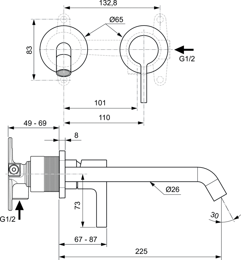 Ideal Standard, Joy Miscelatore lavabo | Bertani