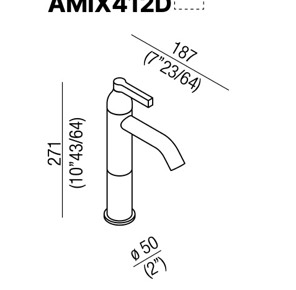 Agape, Memory Mix Miscelatore lavabo | Bertani